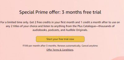 Amazon Audible 3 Months Free Trial + 4 Free AudioBooks for Prime ...