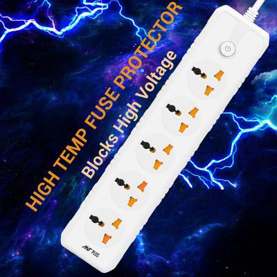 Ant Plus AP_PS500 Power Strips with 5 Universal Socket, 3-Meter-Long ...