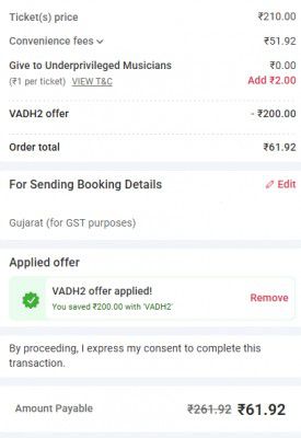 BookMyShow: Free Movie Ticket [ Movie: VADH2 ] | Dealsmagnet.com