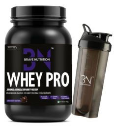Brave Nutrition Whey Pro Protein Isolate Blend - 24g Protein, 11g EAAs ...