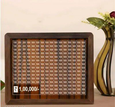 Click HUB Money Saving Box for Adult 100000, Wooden with Savings ...