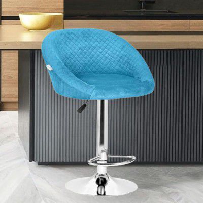 Da URBAN® Cozy Velvet Finish Height Adjustable & Revolving Bar Stool ...