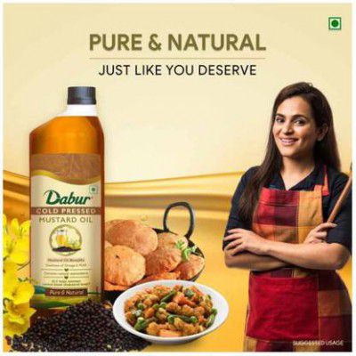 Dabur Cold Pressed Cooking Oil | (1 L) | Dealsmagnet.com