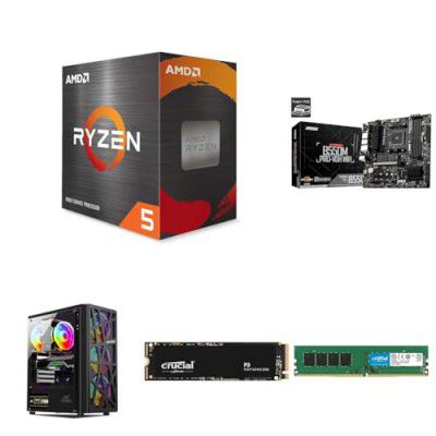 Gaming Bundle - AMD Ryzen 5-5600X with MSI B550 Motherboard & Gigabyte ...
