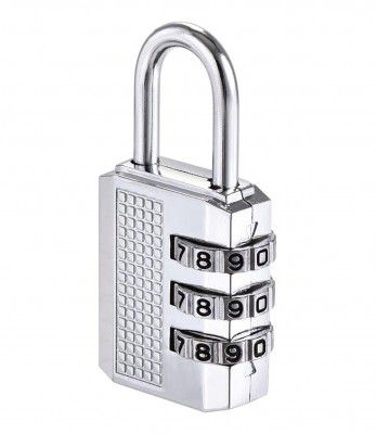 GLUN Lock Number Steel (B)3 Code CH 17C Silver | Dealsmagnet.com