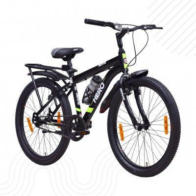 Hero Rove 24T Bicycle for Mens | Inbuilt Carrier | Rigid Suspension ...