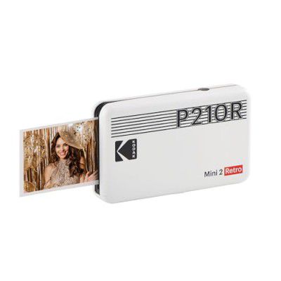 KODAK Mini 2 Retro 4PASS Portable Photo Printer (2.1x3.4 inches) + 8 ...
