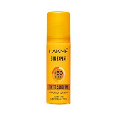 Lakme Sun Expert Tinted PA SPF50++ Spray, Ultra Light, for Oily and Dry ...
