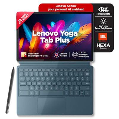 Lenovo Yoga Tab Plus AI Tablet with Pen + Keyboard |16GB RAM, 256GB ROM ...