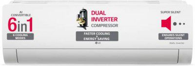[Extra Rs 2500 Off] LG AI Convertible 6-in-1 Cooling AC - White (TS ...