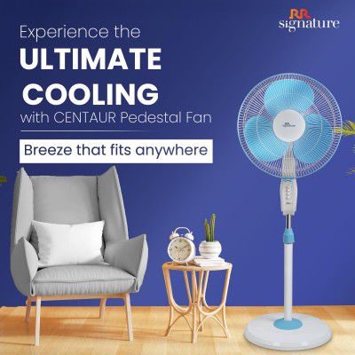 RR Signature Centaur 400 mm 3 Blade Pedestal Fan | Dealsmagnet.com