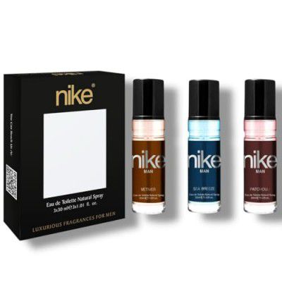 Nike Men's Fragrance Gift Set, 3 x 30ml EDT Collection, Sea Breeze ...
