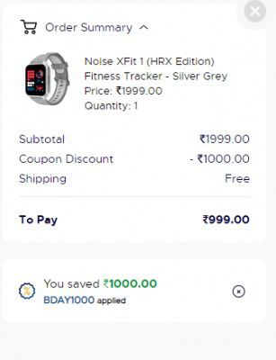 Noise: X-Fit 1 (HRX Edition) smartwatch | Dealsmagnet.com