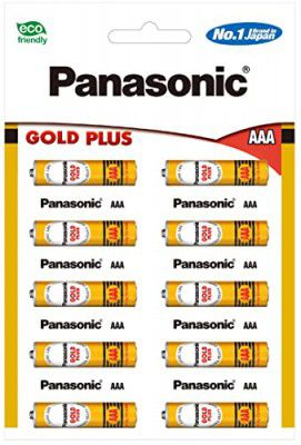 Panasonic AAA Gold Plus Batteries Long Life Premium India's First 100% ...