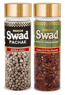 Panjon Swad Jeera Goli & Calcutta Paan Pachak (Mukhwas Mouth Fresheners ...