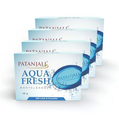 Patanjali Aqua Fresh Body Cleanser Soap -125g, Refreshing Body Wash ...