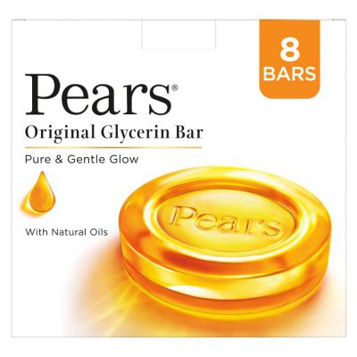 Pears Original Glycerin Soap Bar, 125 g (Combo Pack of 8) | Dealsmagnet.com