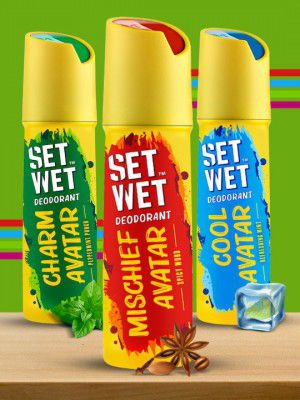 Set Wet Men Set of Cool - Charm & Mischief Avatar Deodorant Body Spray ...