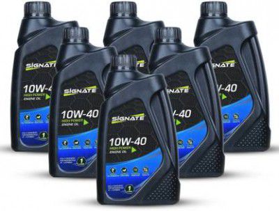 Signate 10w-40 New Fully Synthetic API Ready Car Engine Oil (1 L, Pack ...