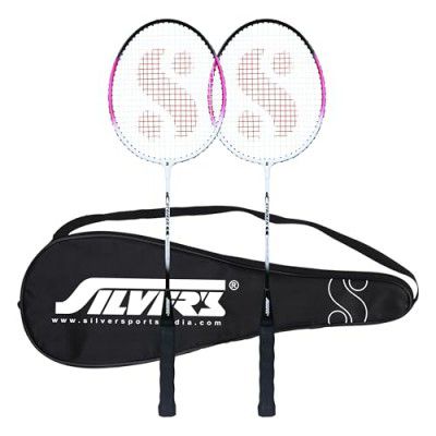 Silver's Aluminium Stricker Badminton Kit (2 Racquets with Full Cover ...