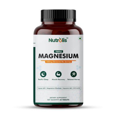 Triple Magnesium 440mg with Magnesium Glycinate 60 Tablets (Pack 1 ...