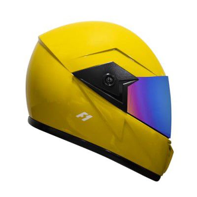 Turtle Helmet F1 Smooth Design with Scratch Resistive Rainbow Visor ...