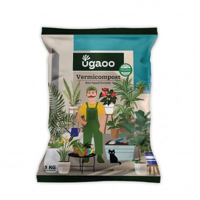 Ugaoo Organic Vermicompost Fertilizer for Plants - 5 Kg | Dealsmagnet.com